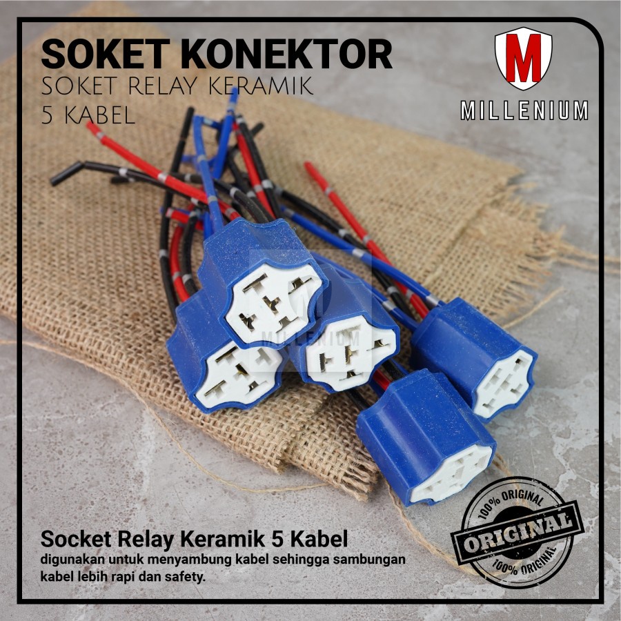 Jual Rumah Relay Keramik / Socket Cable Relay Ceramic / Soket kabel ...