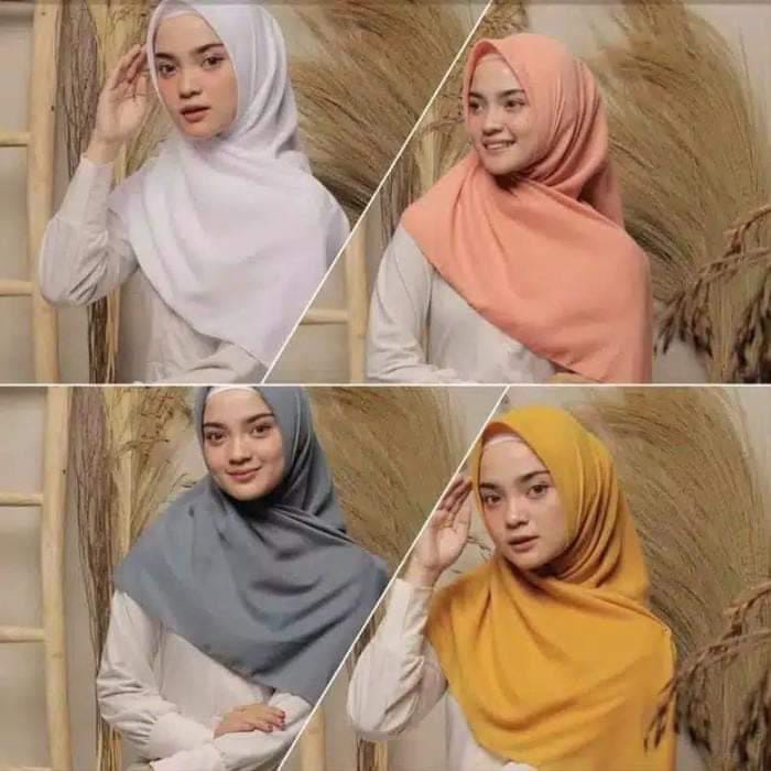 Jual Kerudung Segi Empat Paris Polos Premium // Segi Empat Paris ...