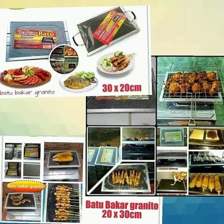 Jual Batu Bakar Granito | alat pemanggang batu | Shopee Indonesia