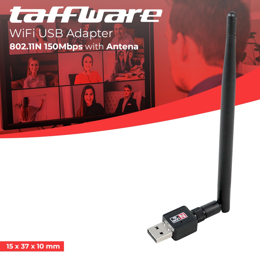 Jual WIFI USB ADAPTER USB WIFI RECEIVER 802.11N 150MBPS WITH ANTENA ...