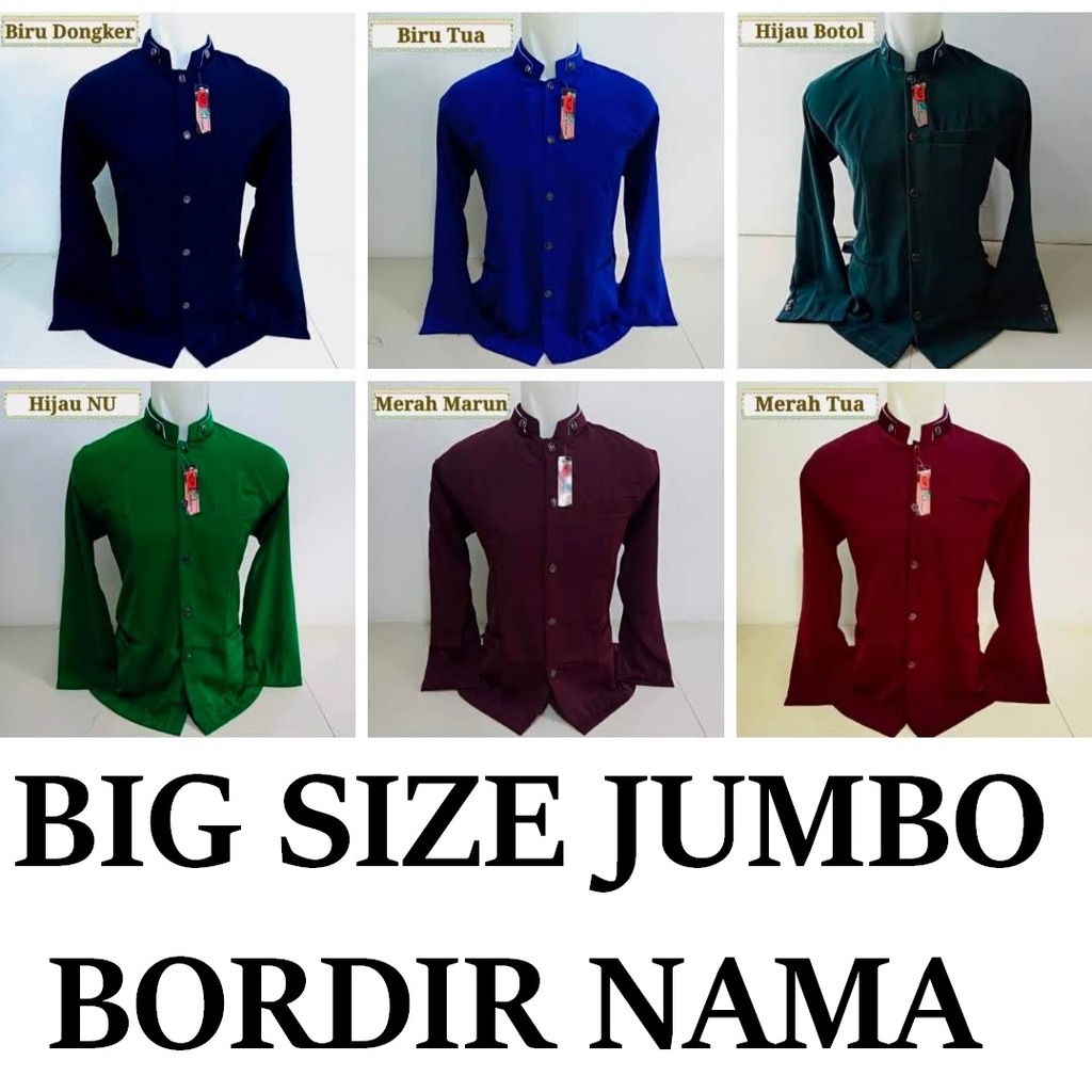 Jual JASKO BORDIR NAMA / JASKO UKURAN BIG SIZE JUMBO / JAS KOKO ...
