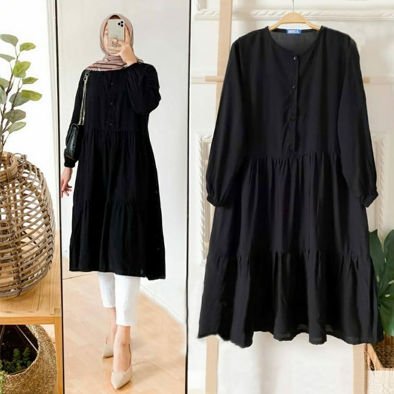 Jual TUNIK RAYON KEKINIAN / BAJU ATASAN WANITA BAHAN RAYON / TUNIK ...