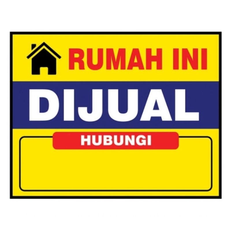 Jual Spanduk / Banner Rumah Dijual 100 x 200 cm | Shopee Indonesia