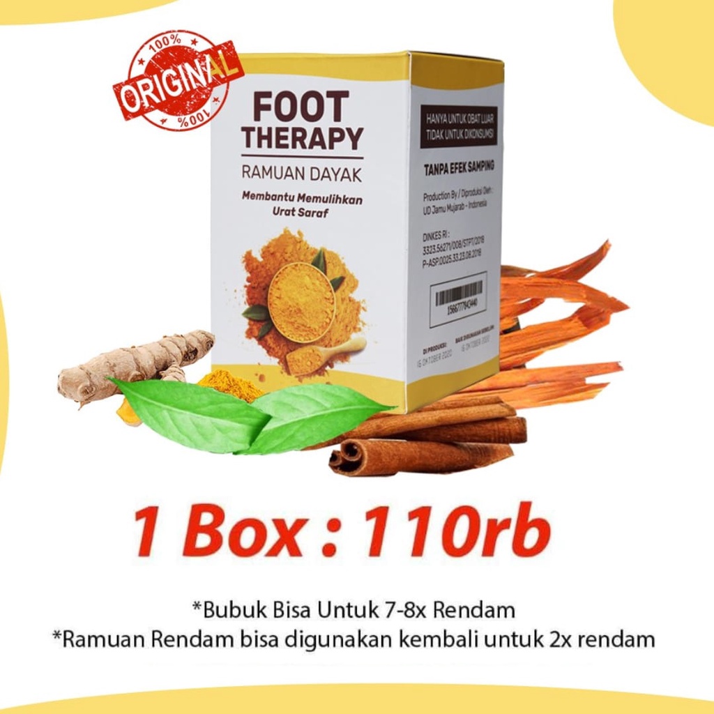 Jual Foot Therapy Ramuan Dayak Herbal Terapi Rendam Kaki Tangan (Best ...