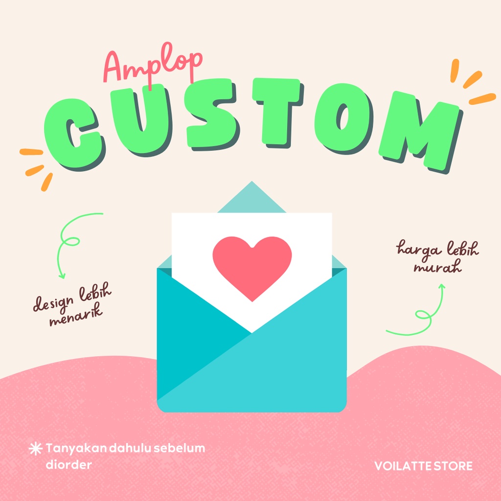 Jual AKL056 - CUSTOM Amplop Vintage Custom Tebal 150gr Amplop Souvenir ...