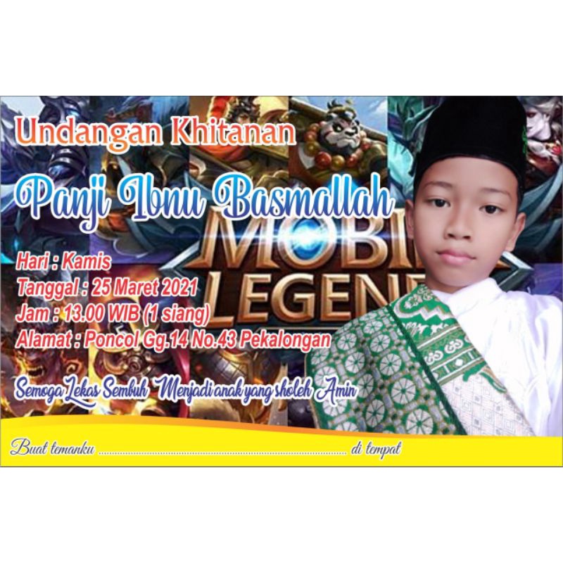 Jual Stiker khitan/label khitan/undangan khitan/undangan stiker khitan ...