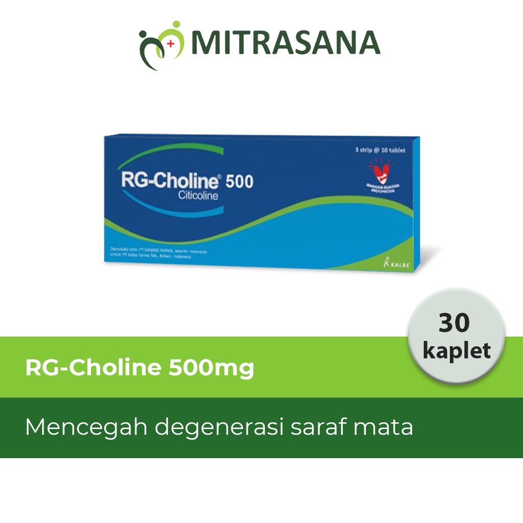 Jual RG Choline 500 Mg - Suplemen untuk Memelihara Saraf Mata | Shopee ...