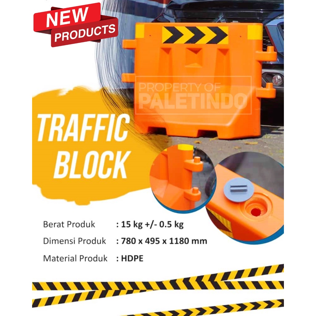 Jual Traffic Block/ Road Barrier/ Pembatas Jalan Plus Scotlight ...