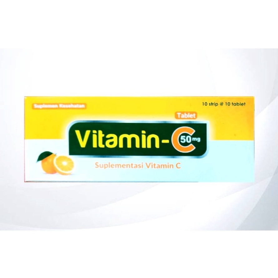 Jual Vitamin C 50 mg Box 100 Tablet | Shopee Indonesia