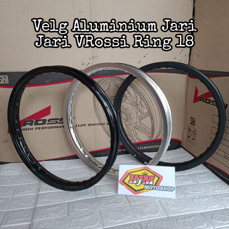 Jual Velg Alumunium Vrossi Ring 18 Ukuran 160, 185, 215, 250 WM - Hitam ...