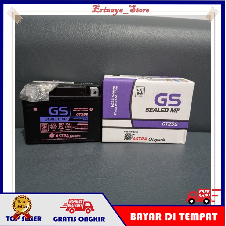 Jual ORIGINAL Accu Aki Motor Astra GS GTZ5s Yamaha All New Soul GT Accu Kering MF Original Ori ...