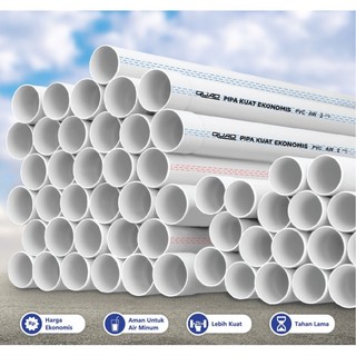 Jual PIPA PVC QUAD AW 1½” 1 1/2" IN INCI INCHI INCH PIPE KUAT EKONOMIS ...