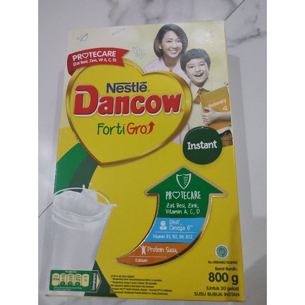 Jual Dancow FortiGro Fortigo Susu Bubuk 800gr Coklat Instan Full cream ...