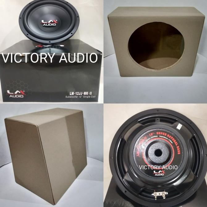 Jual Paket Audio Mobil Subwoofer Plus Box Subwoofer Cream Beige Lm-12Jj ...