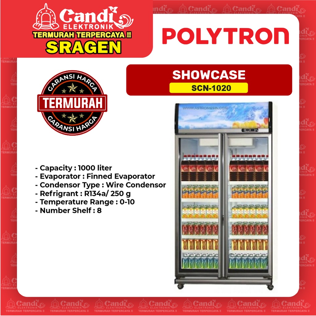 Jual POLYTRON Showcase 1000 L SCN-1020 | Shopee Indonesia