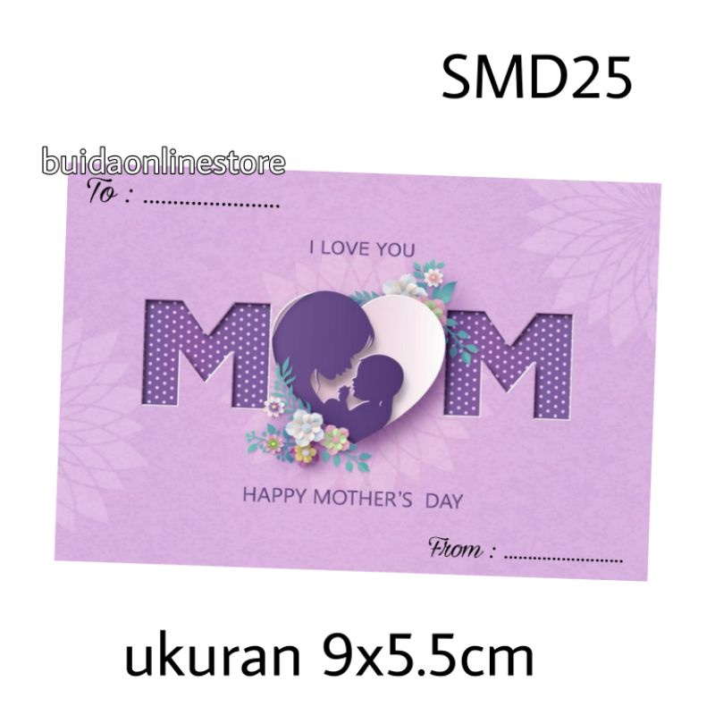 Jual Stiker Happy Mother's Day Sticker Selamat Hari Ibu Label Dekorasi ...