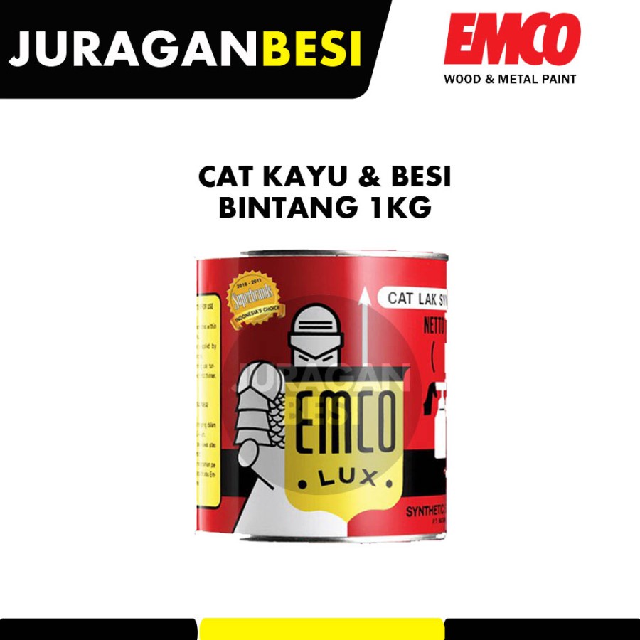 Jual EMCO LUX CAT KAYU & BESI BINTANG 1KG | Shopee Indonesia