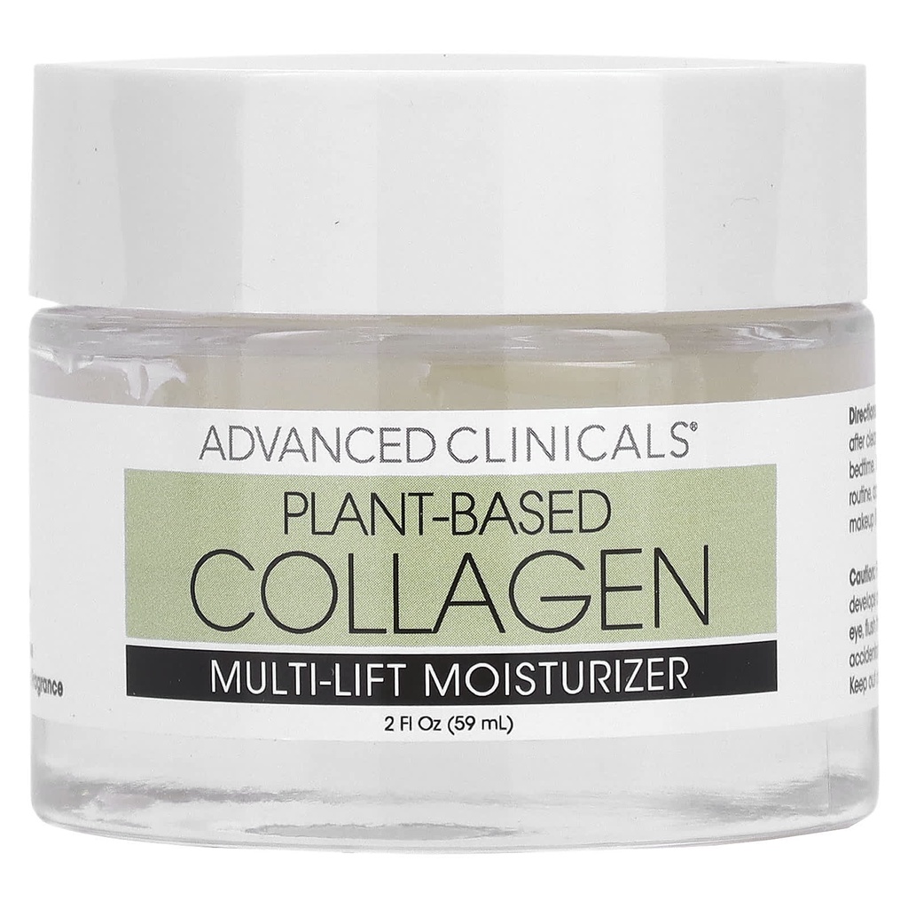 Jual Advanced Clinicals, Plant Based Collagen, Multi-Lift Moisturizer ...