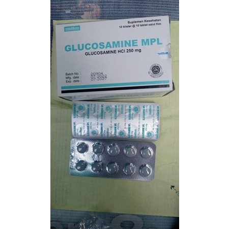 Jual GLUCOSAMINE MPL 250MG 1BOX=10Strip(isi 100tablet) | Shopee Indonesia