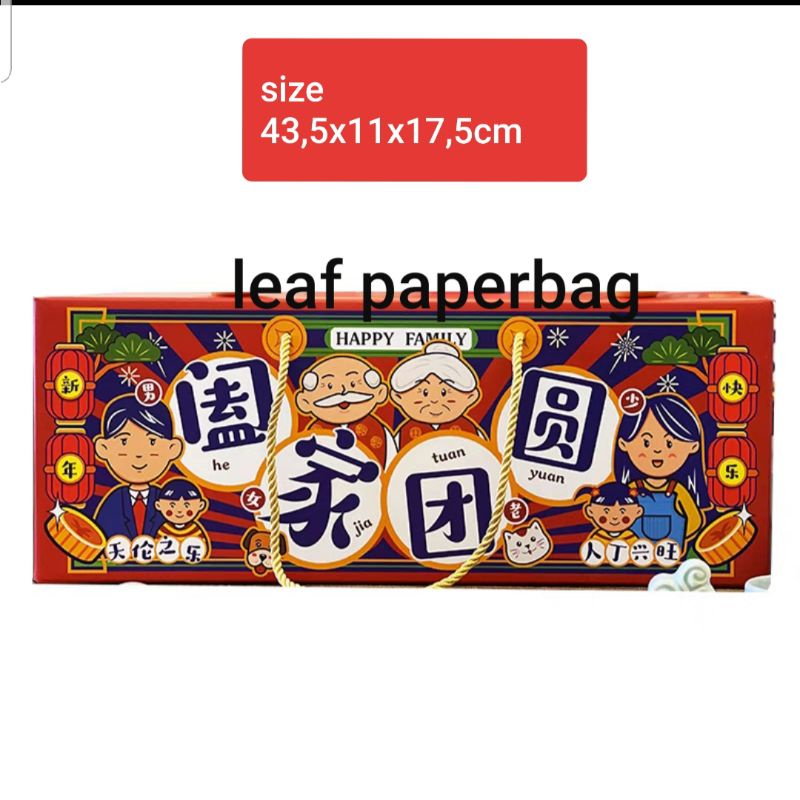 Jual Box parsel imlek happy family/ kotak parcel cny sincia chinese new ...