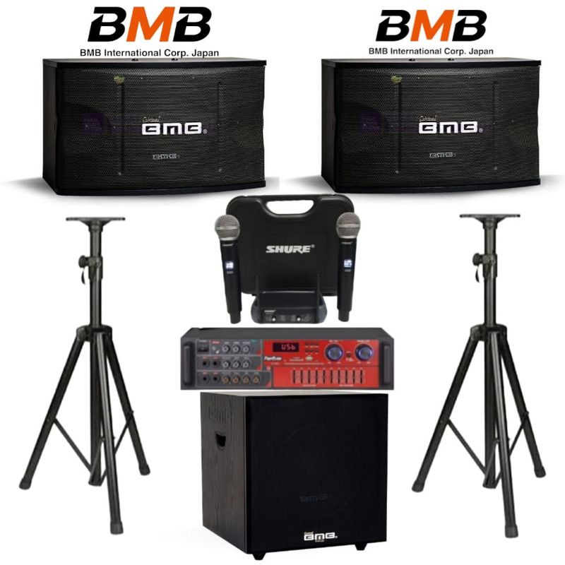 Jual Paket Karaoke Speaker CS BMB 450 V Subwoofer BMB SW 112SE Komplit Set | Shopee Indonesia