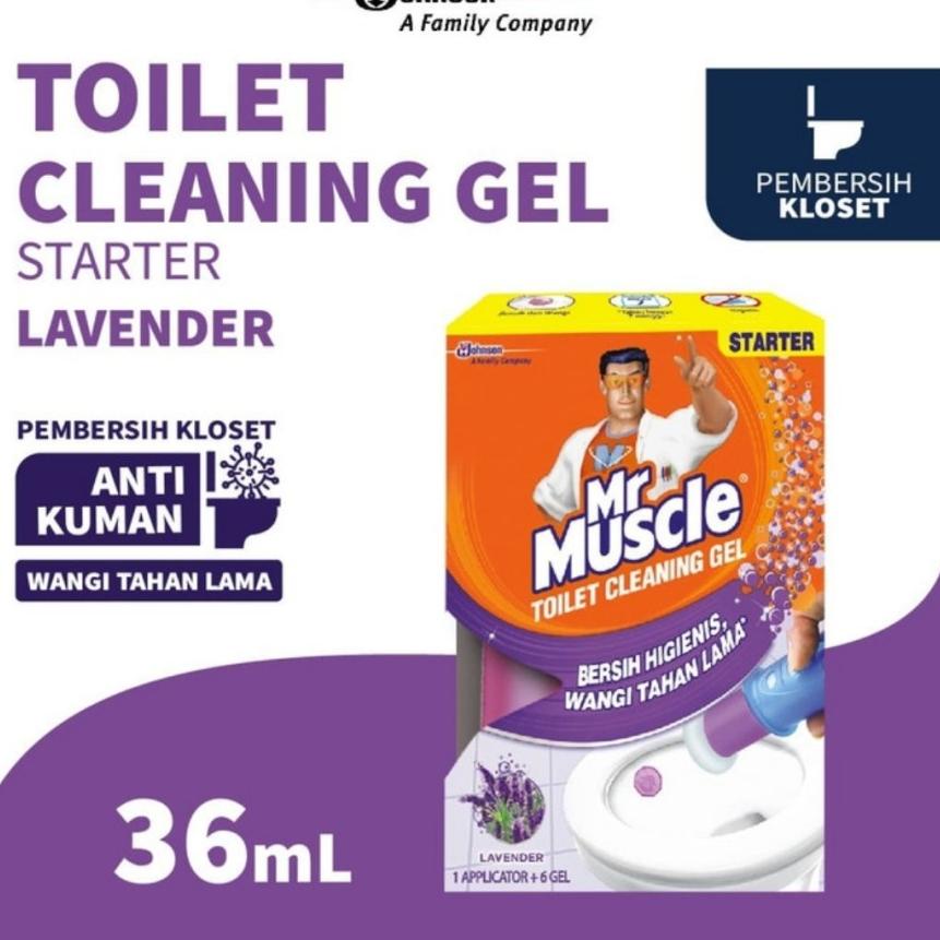 Jual Mr. Muscle Toilet Cleaning Gel Lavender Starter ( Tembakan + free ...