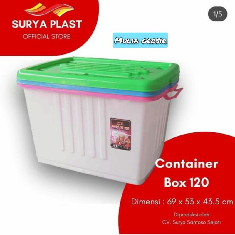 Jual Container Box 120 liter Mars Bening Kontainer Box | Shopee Indonesia