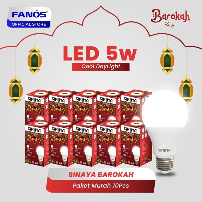 Jual PAKET 10 PCS!! Lampu Led Sinaya Barokah 5 W (Putih/CDL) | Shopee Indonesia