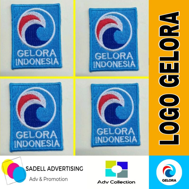 Jual Logo Partai Gelora Patch Partai Gelora Emblem Partai Gelora Bordir ...