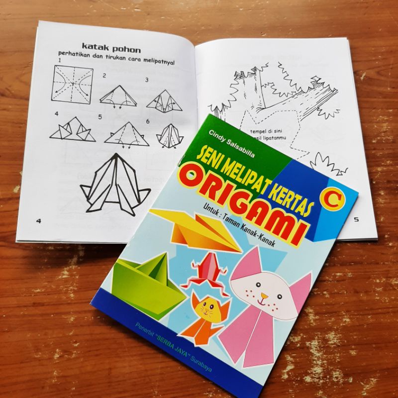 Jual BUKU CONTOH BELAJAR MELIPAT BERBAGAI BENTUK ORIGAMI ANAK TK PAUD ...
