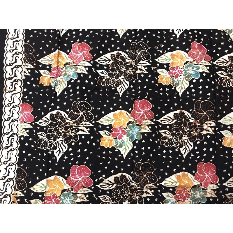 Jual Batik Klasik Kontemporer Motif Bunga Bintang (Cap Colet Pecah ...