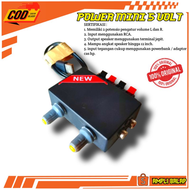 Jual Power Mini Audio Miniatur Sound Sistem Rakitan Stereo class d ...