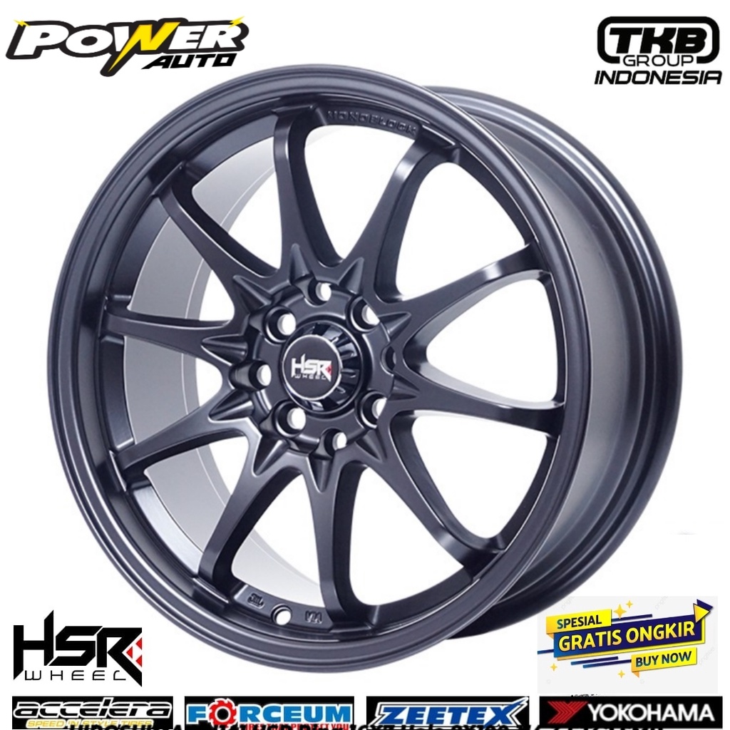 Jual VELG RACING MOBIL RING 16 HITAM DOP ETIOS/BRIO/YARIS HSR HIROSHIMA R16X7 H4X100/114,3 ET42 ...