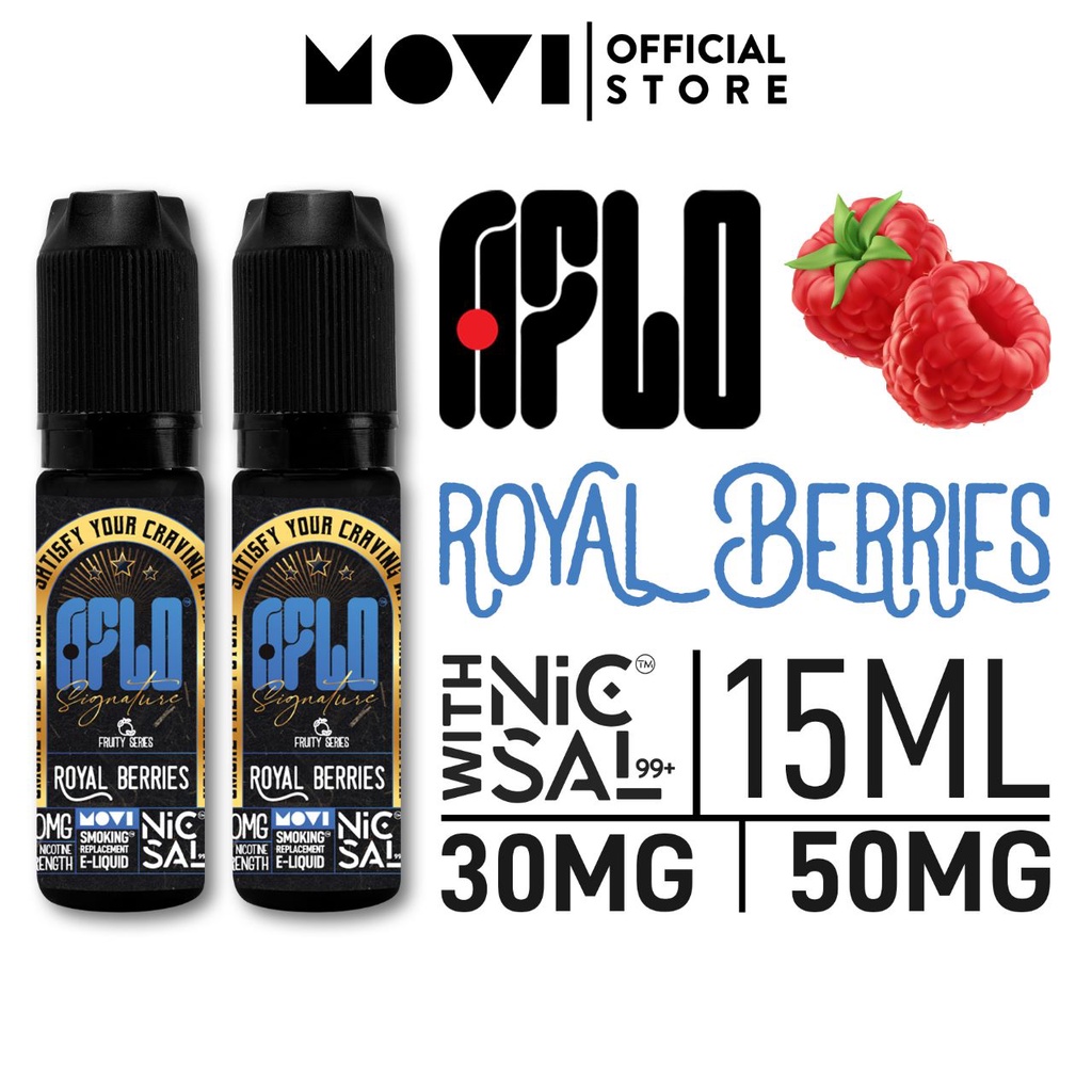 Jual LIQUID MOVI NICSAL99+ AFLO SALT NICOTINE ROYAL BERRIES | Shopee ...