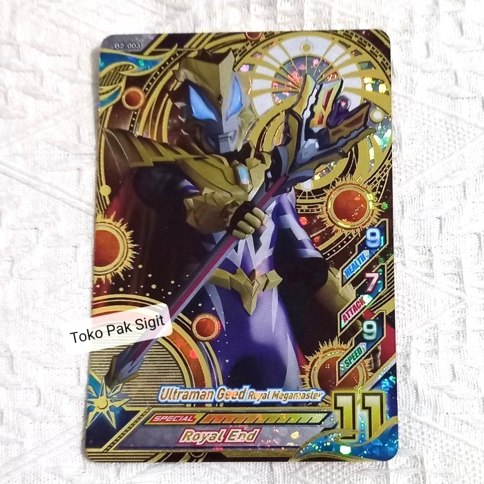 Jual Kartu Kartu Ultraman Geed Royal Megamaster B2-003 Ultraman Fusion Fight Rb 2 | Shopee Indonesia