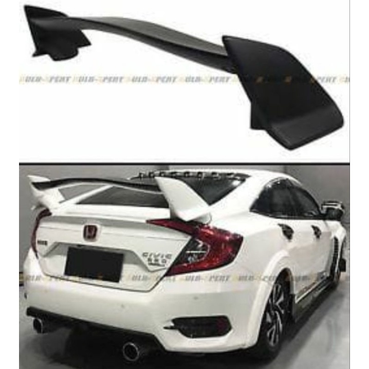 Jual wing Spoiler CIVIC Turbo sedan 2017 - 2022 sebelum facelift TYPE R ...