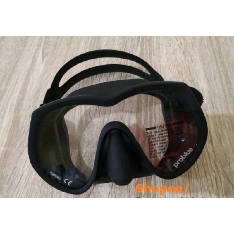 Jual masker diving mask frameless single lens monolens kacamata selam ...