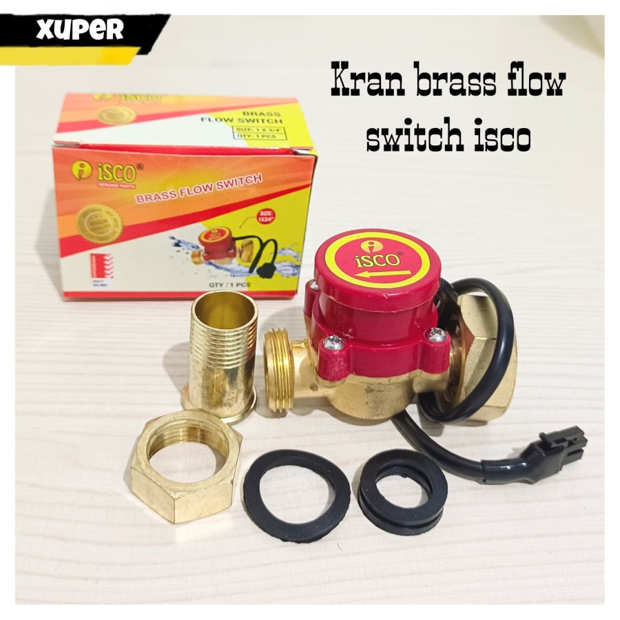 Jual WATER FLOW SWITCH 1" X 3/4 - SAKLAR OTOMATIS POMPA AIR - BRASS SWITCH | Shopee Indonesia