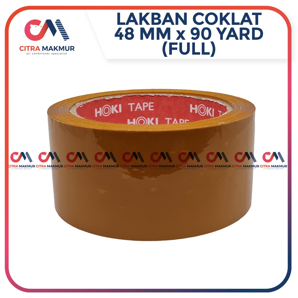 Jual Lakban Coklat 2 inch inci 48 mm 90 Yard Full Tape OPP TAn HP Hoki ...