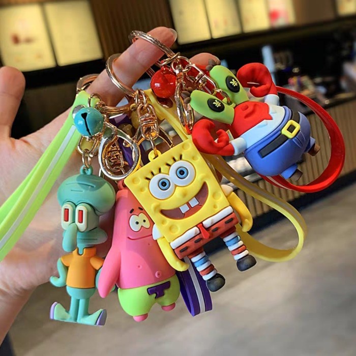 Jual Gantungan Kunci Import Keychain Karakter Spongebob Mr Krabs ...