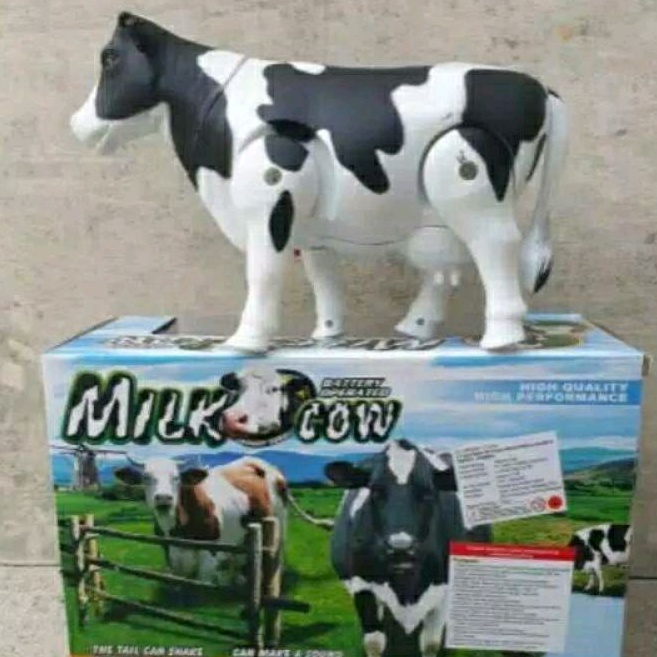 Jual Mainan robot sapi milk cow jalan dan suara | Shopee Indonesia