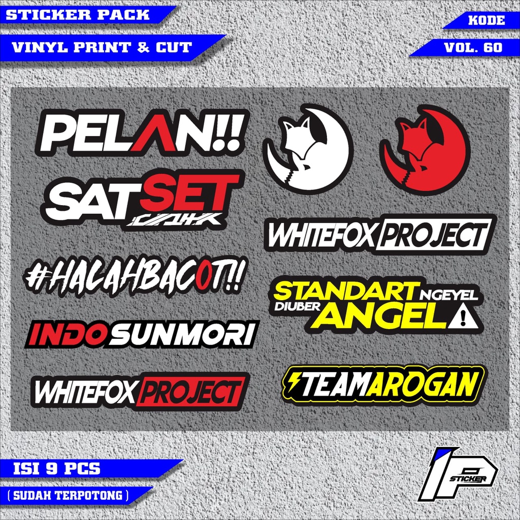 Jual STICKER RACING / STIKER PACK KATA KATA / STIKER MOTOR / STICKER BALAP HOLOGRAM VOL.60 ...