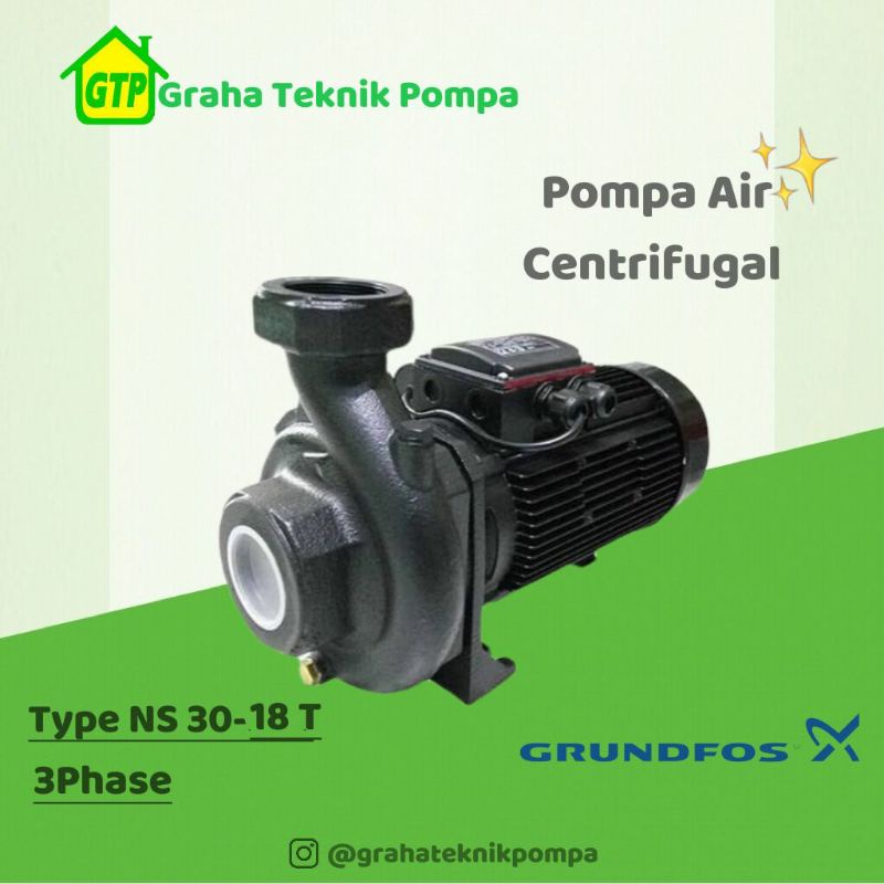 Jual Pompa Air Centrifugal Grundfos NS 30 - 18T | Shopee Indonesia