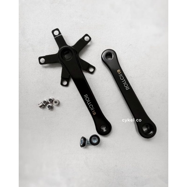 Jual rollcii 13 crankset wet black BCD 110 crank arm 165 170mm | Shopee ...