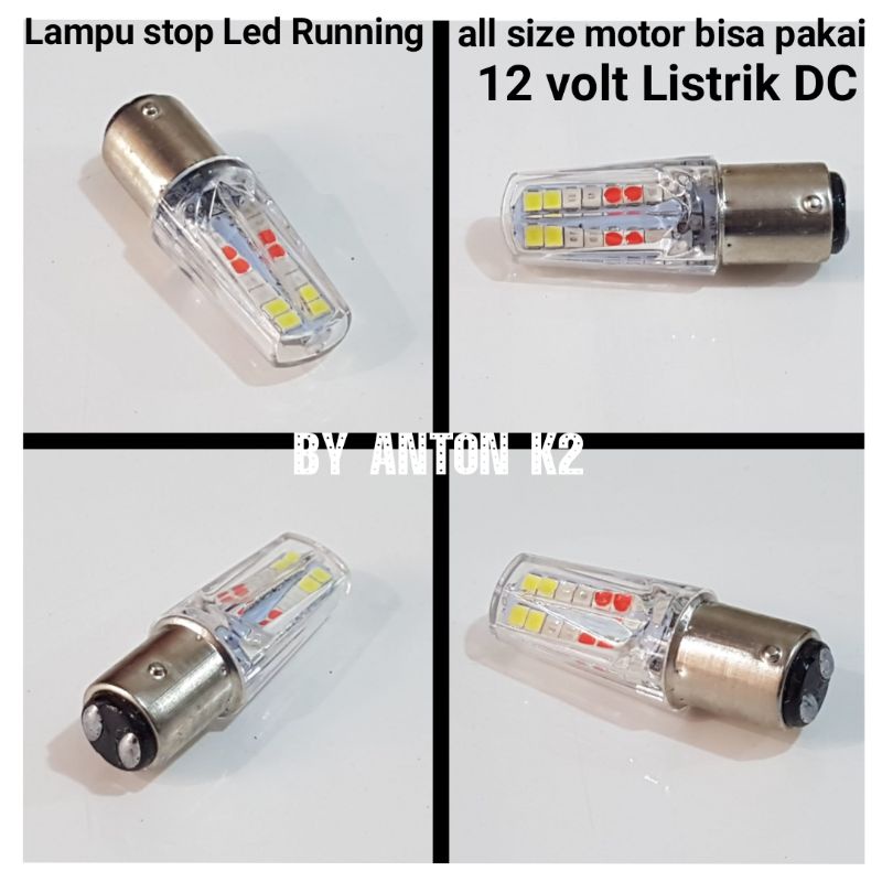 Jual LAMPU STOP BELAKANG LED MOTOR/BOLAM LAMPU REM BELAKANG LED RUNNING ...