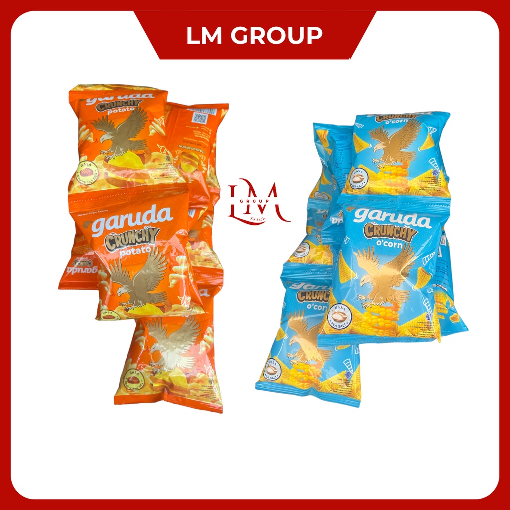 Jual Garuda Crunchy Potato/O'Corn Keripik 1 Renceng 10 pcs LM Snack ...