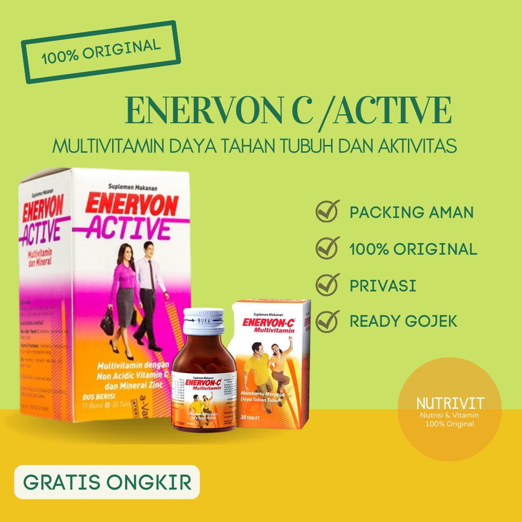 Jual ENERVON C / ENERVON C ACTIVE TAB 30S | Shopee Indonesia