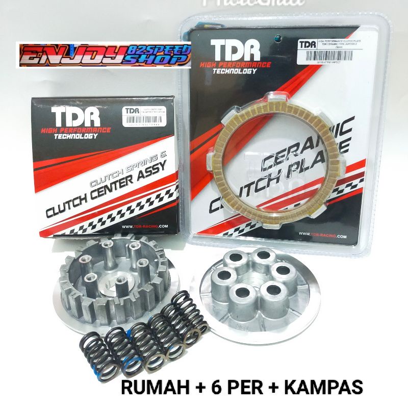 Jual paket Kampas Rumah kopling tdr plus per 6 asli tdr jupiter lama / vega lama / Fizr Tdr ...