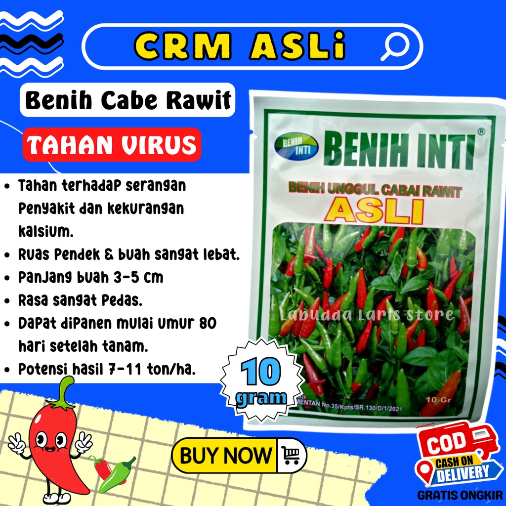 Jual Cabe Rawit ASLI 10gr Benih Inti Cabai Rawit Unggul - Benih Lombok ...