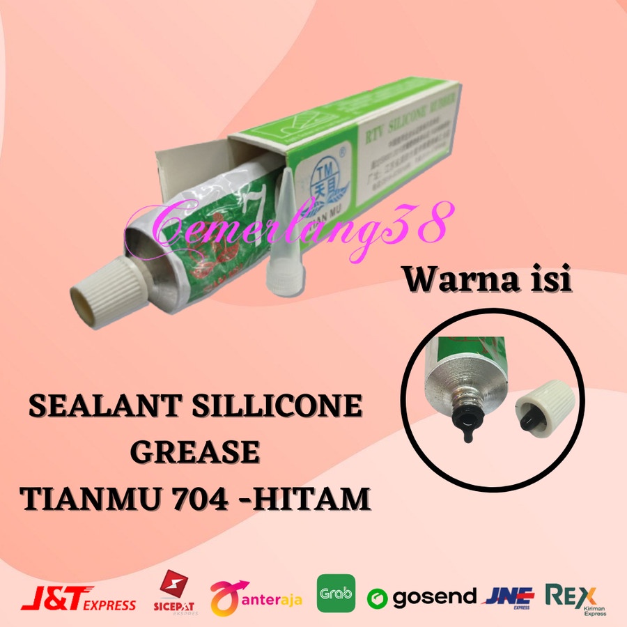 Jual Thermal Glue + Sealant Silicone Grease Tian Mu 704 Hitam / Black ...